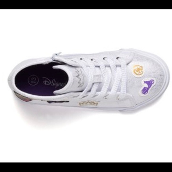 Disney | Shoes | Disney Dsigned Descendants Shoes Silver White | Poshmark